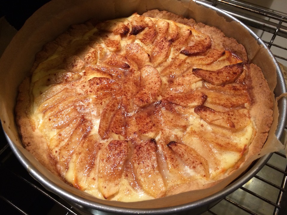 Apfel - Quark - Kuchen mit Zucker und Zimt von reise-tiger | Chefkoch