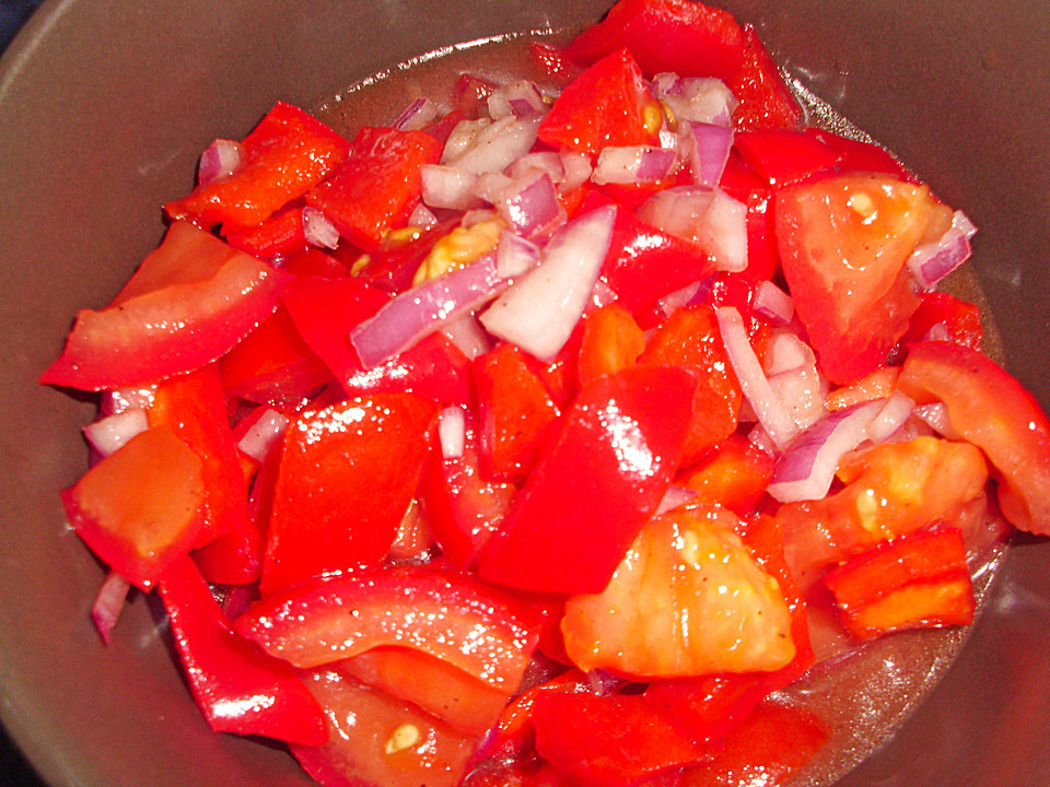 Paprika - Tomaten - Salat von piddy01 | Chefkoch