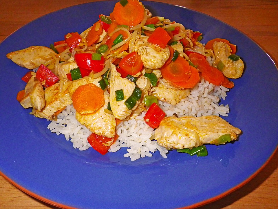 Huhn und Gemüse aus dem Wok - Ein leckeres Rezept | Chefkoch.de
