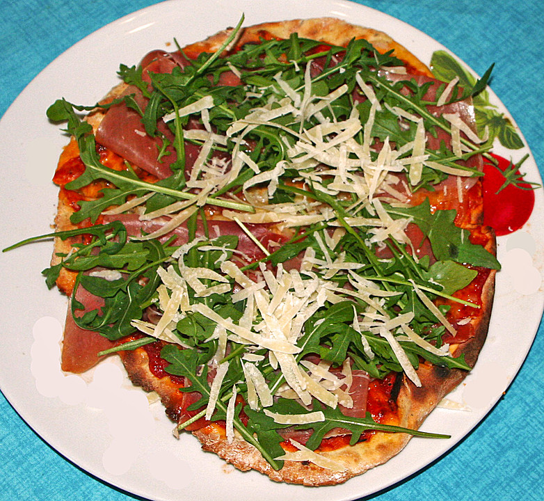 Pizza "Rucola" mit Parmesan von nico4444 | Chefkoch