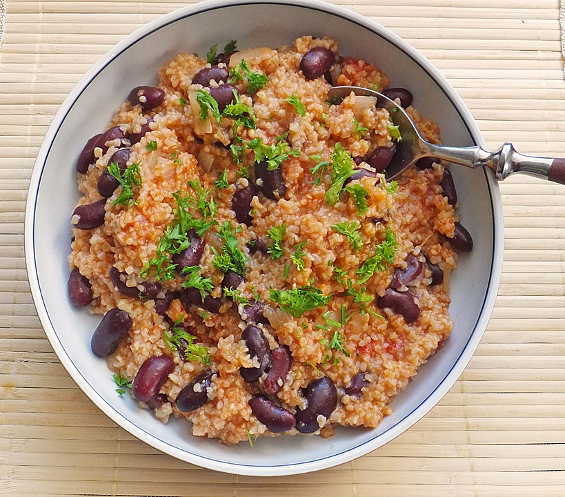 Bulgurpfanne mit Kidneybohnen - Ein schönes Rezept | Chefkoch