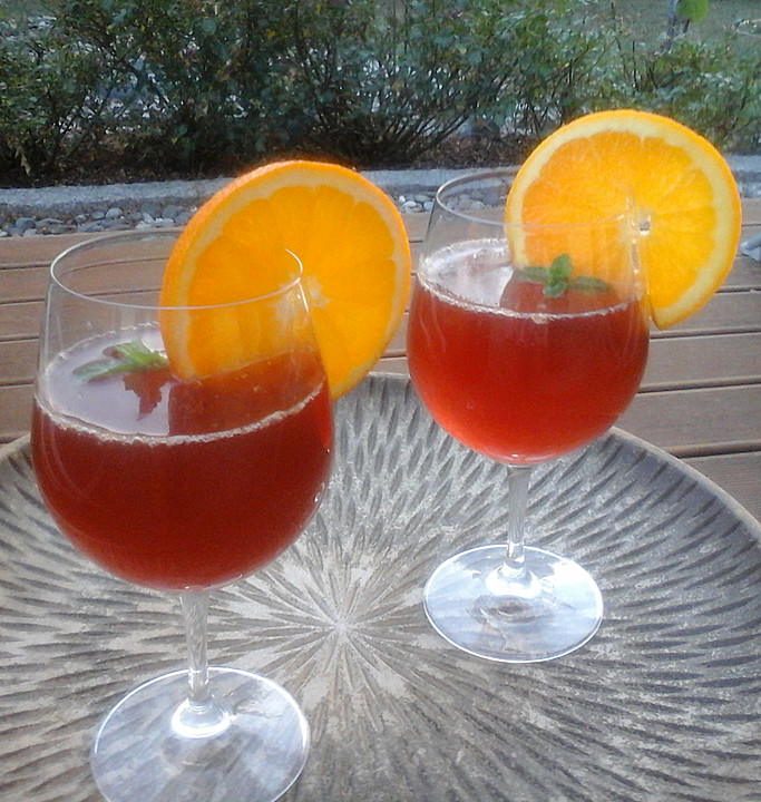 Kirsch-Orange Erfrischungs-Cocktail von Regenbogenküche | Chefkoch
