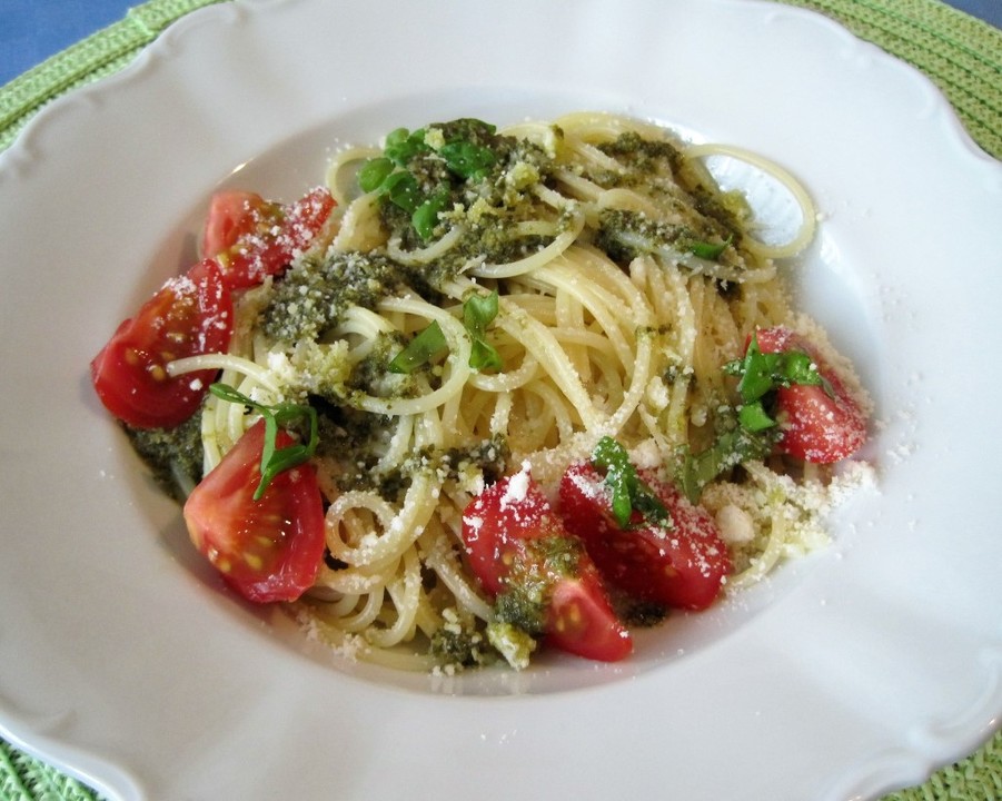 Spaghetti al pesto von buddelinchen | Chefkoch