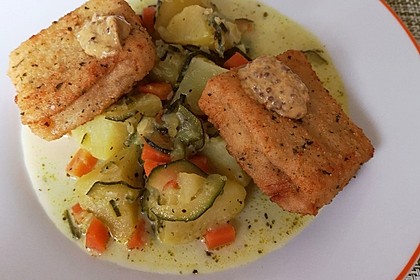 Gebratene Dorsch-Filetblöcke von löwewip | Chefkoch