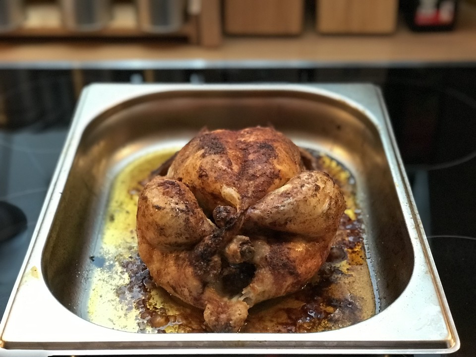 Brathähnchen, knusprig von Skymoon | Chefkoch