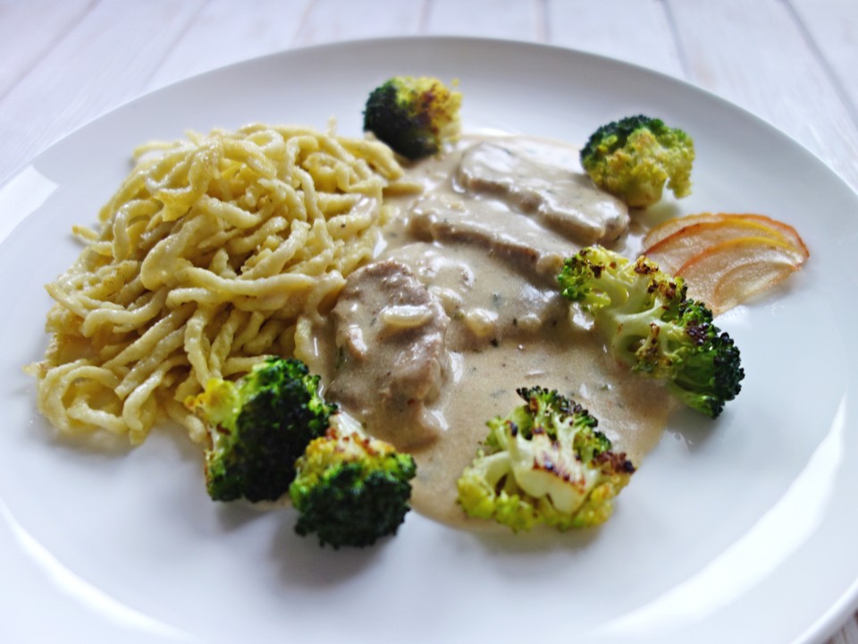 Schweinelende in Calvadosrahmsauce von paco48 | Chefkoch