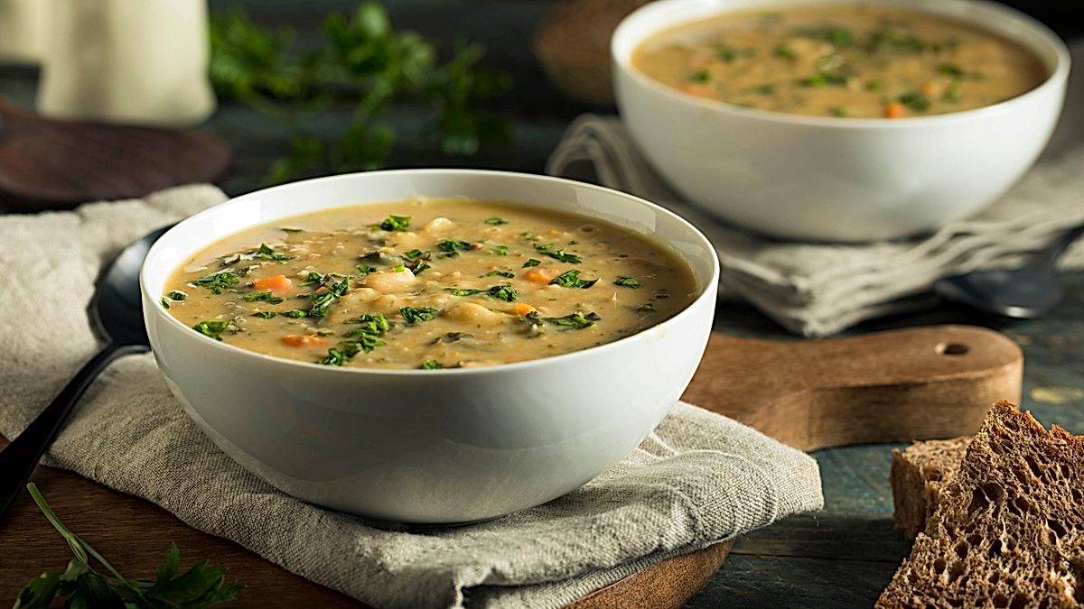 Weiße Bohnensuppe mit Hackfleisch: herzhafter Wintergenuss