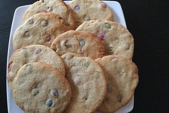Cookies mit Mini - Smarties von neve-clark| Chefkoch