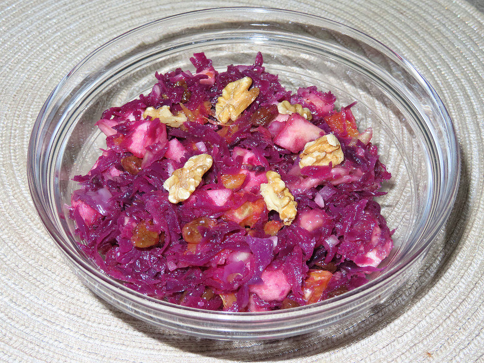 Rotkohl - Früchte - Salat von Elli_4| Chefkoch