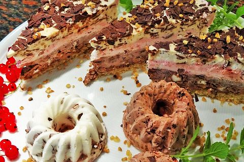 Eissplittertorte mit 3 Schichten von schnuffsa