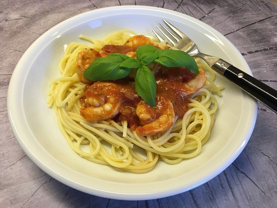 Spaghetti mit Scampi - Sauce von Bussard85| Chefkoch