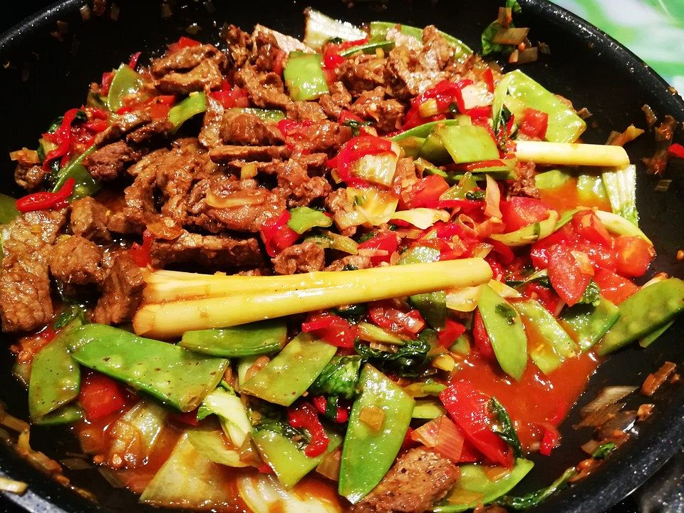 Scharfes Rindfleisch mit Zitronengras von Goldmannpark| Chefkoch