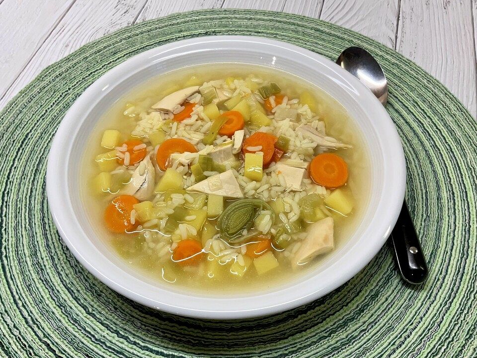 Reissuppe mit Hühnchen von nvaudlet| Chefkoch