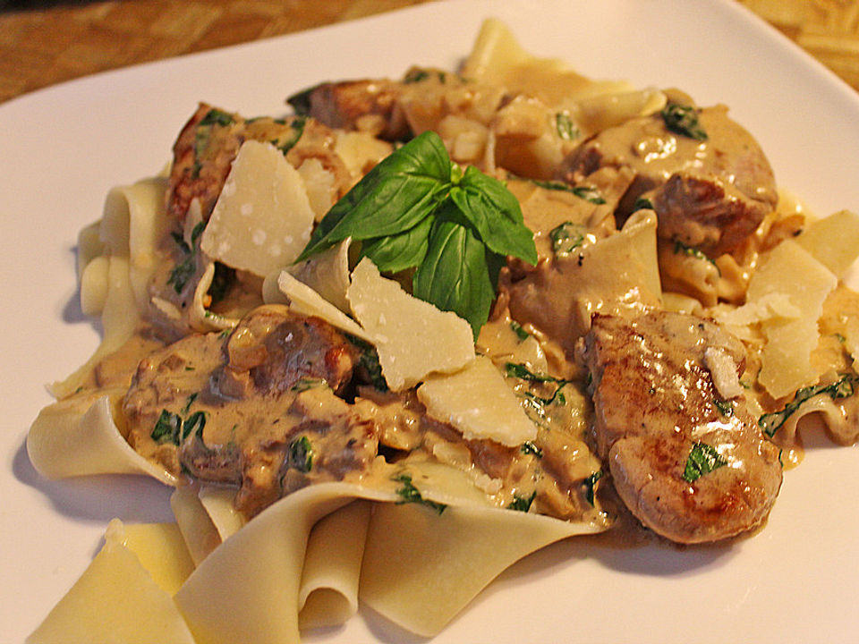 Tagliatelle mit Marsala - Schnitzeln von Elfenlied| Chefkoch