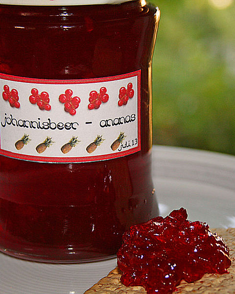 Ribisel - Ananas - Marmelade von gabipan