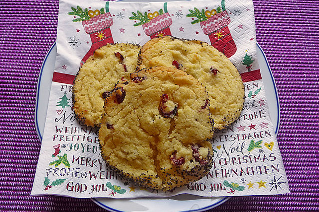 Cranberry - Mohn - Cookies von Momo-Maus