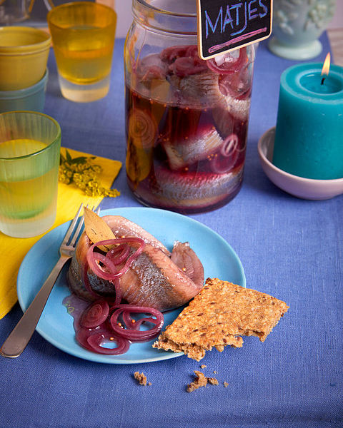Matjes in Sherry - Rotwein - Marinade von schnappipapi