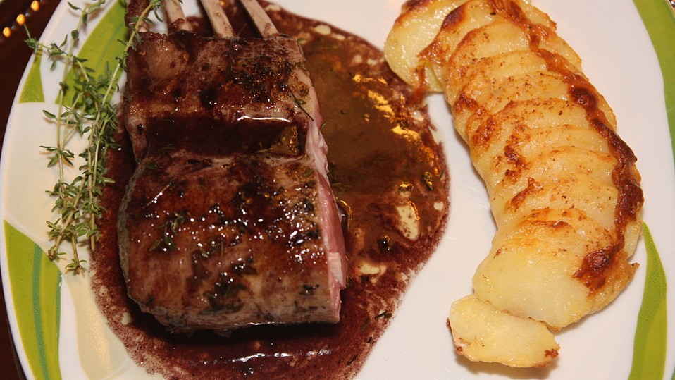 Lammkarree mit Rotwein-Balsamico-Reduktion von Mathias56