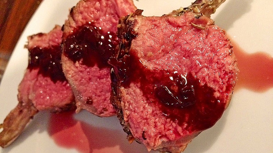 Lammkarree mit Rotwein-Balsamico-Reduktion von Mathias56