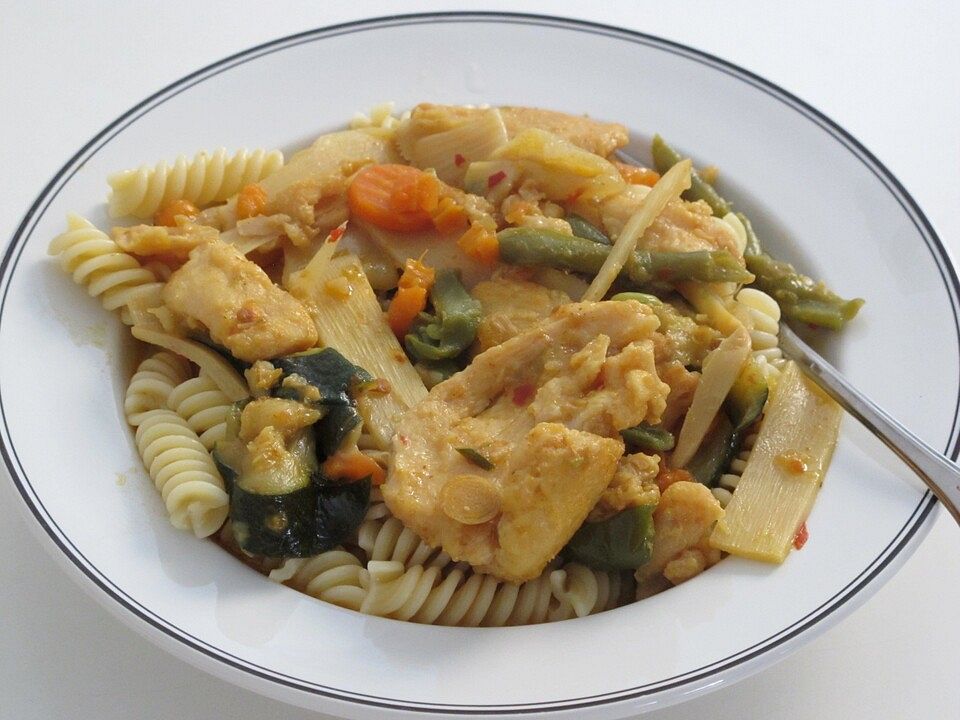 Hähnchenbrust mit Karotten - Bambus Gemüse von ***Chrischan| Chefkoch