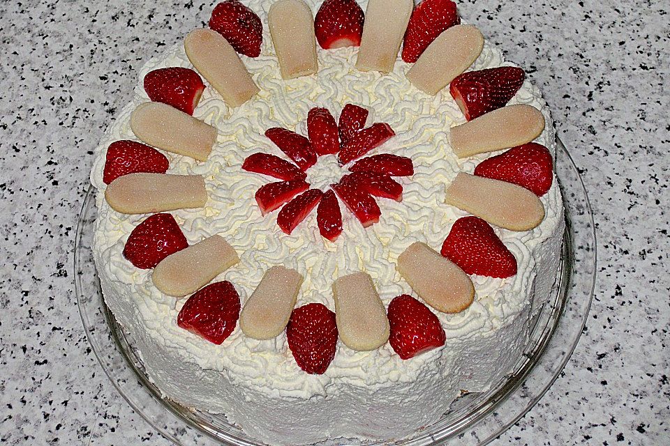Erdbeer - Biskotten - Torte von Rocky73