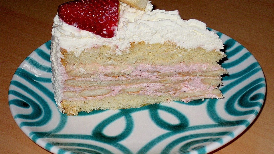Erdbeer - Biskotten - Torte von Rocky73