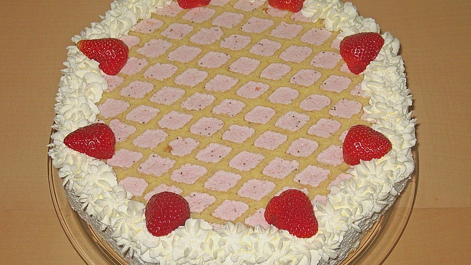 Erdbeer - Biskotten - Torte von Rocky73