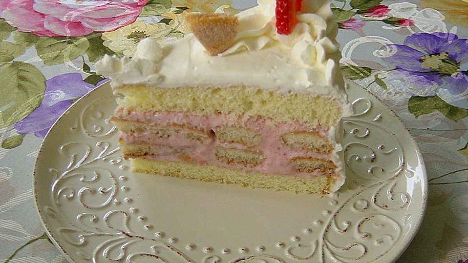Erdbeer - Biskotten - Torte von Rocky73