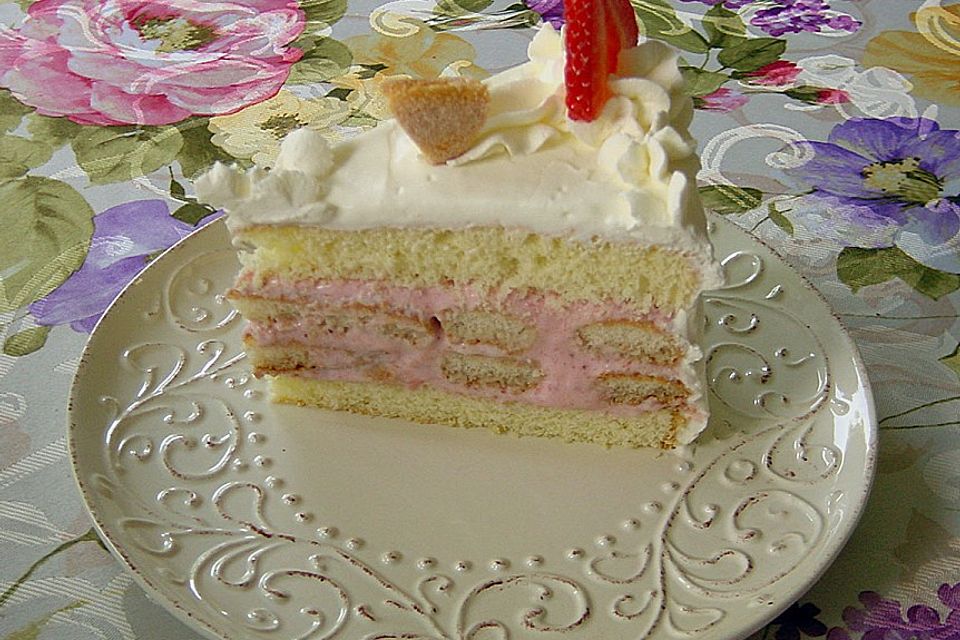 Erdbeer - Biskotten - Torte von Rocky73