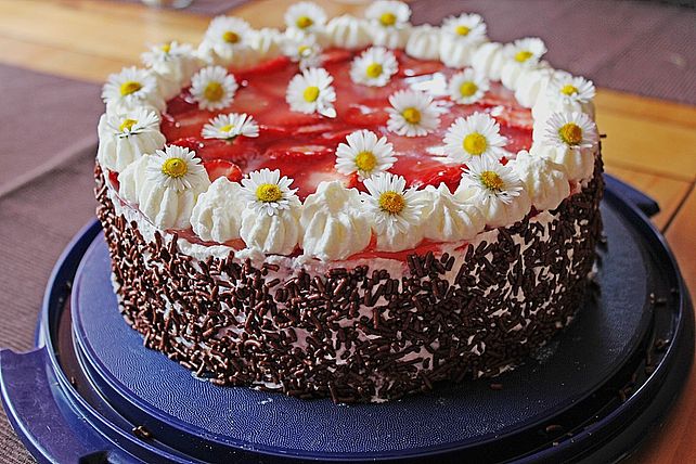 Erdbeer - Biskotten - Torte von Rocky73| Chefkoch
