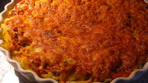 Überbackene Spaghetti von iris75
