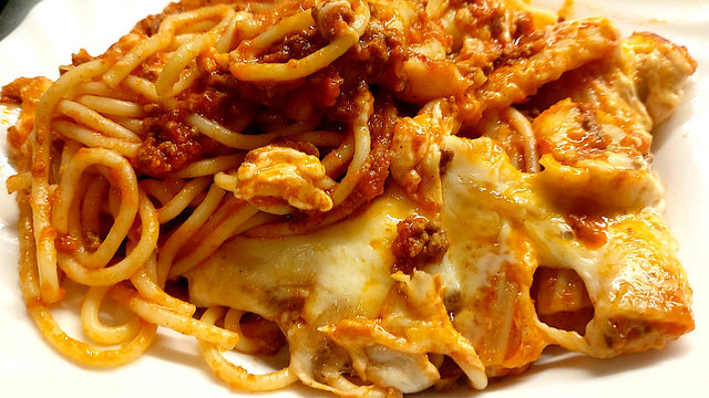 Überbackene Spaghetti von iris75
