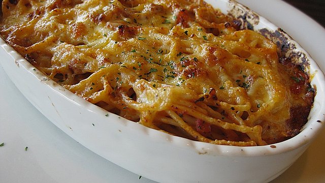Überbackene Spaghetti von iris75
