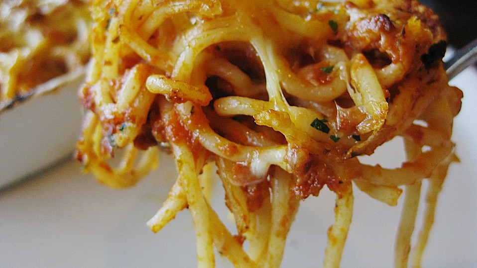 Überbackene Spaghetti von iris75