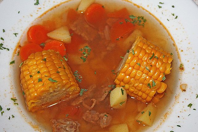 Leckere Rindfleisch - Maiskolben Suppe von Cocorinna| Chefkoch
