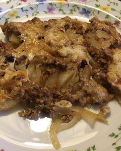 Fenchel - Gratin mit Hackfleisch von Ostseefee