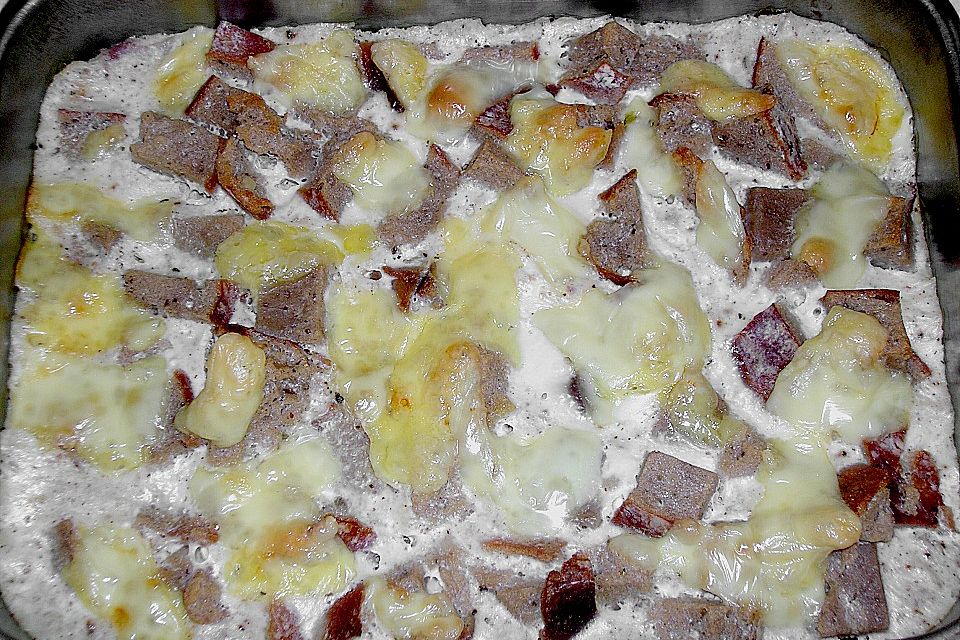 Herzhafter Bread & Butter - Pudding von elanda