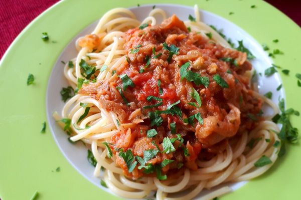 Auberginensoße für Pasta von shelali | Chefkoch