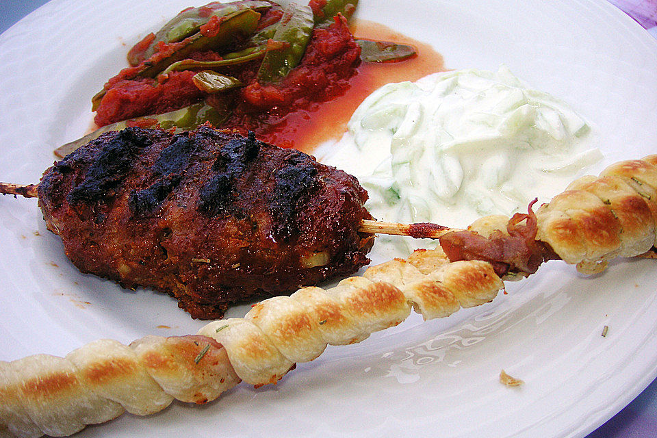 Hackspieße mit Barbecuesauce von Füssel