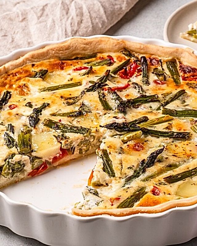 Spargel-Quiche mit Blätterteig von aschoss