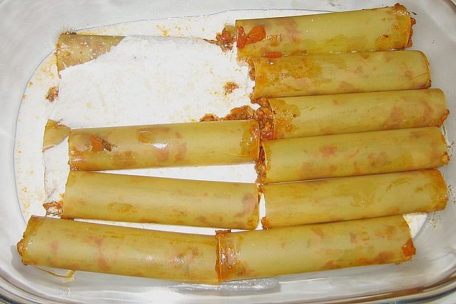 Cannelloni mit Hackfleischfüllung und Ricottasauce von Blondes_Blue