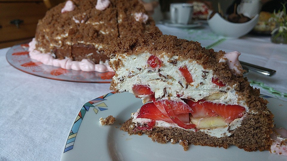 Maulwurftorte Mit Erdbeeren