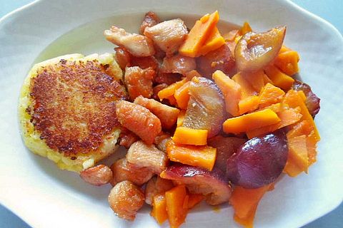 Kartoffelplätzchen an Sommergemüse von alissa_bender| Chefkoch