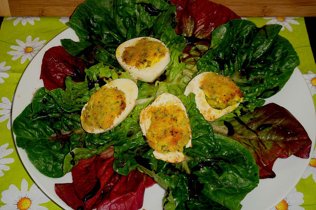 Gebratene hart gekochte Eier von lucato| Chefkoch