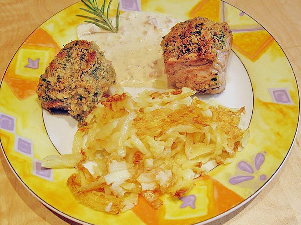 Schweinelende mit Kräuterkruste von Knobelienchen| Chefkoch