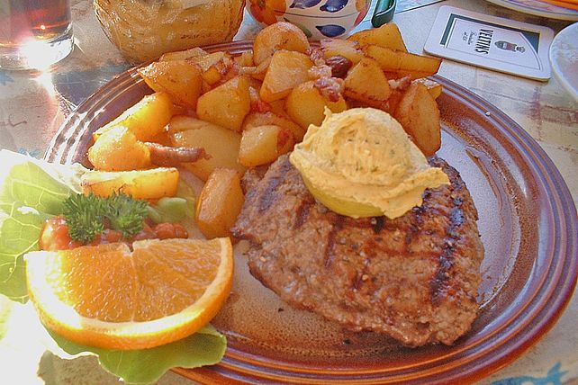 Rindersteak aus der Schulter mit Thymian - Knoblauch - Butter| Chefkoch