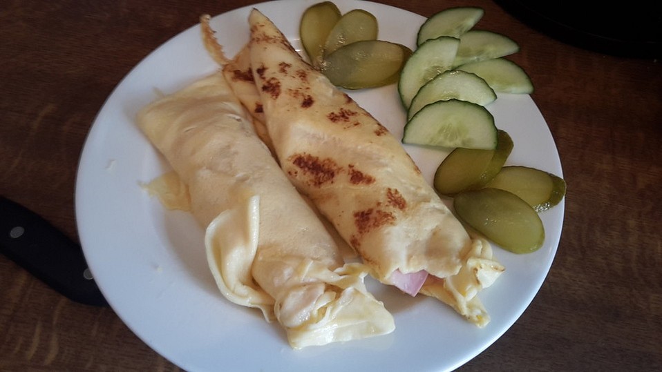 Crêpes mit Käse - Schinkenfüllung von Heinrich_K