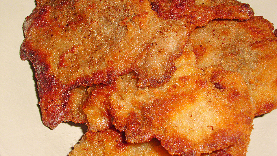 Schweineschnitzel Wiener Art, gebacken von Nora