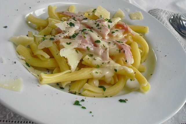 Kase Sahne Sauce Schinken