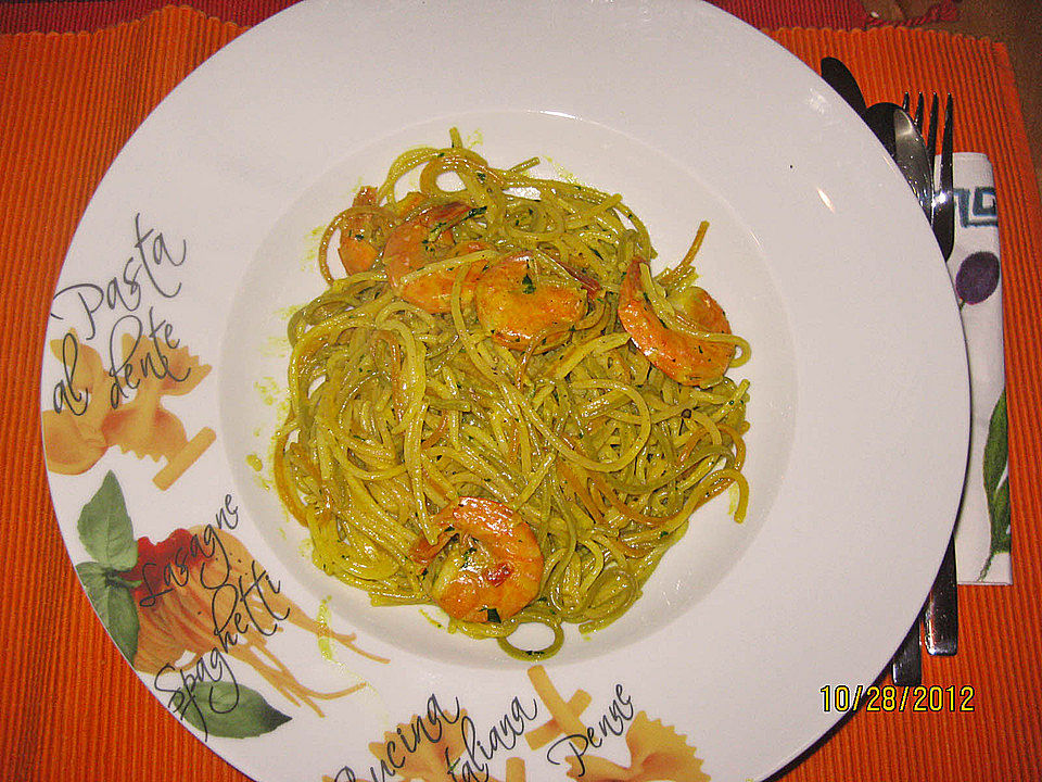 Pasta mit Garnelen in Kokoscurrysoße von sushiiimaus| Chefkoch